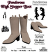 Second Life Marketplace - High Stepper Boot [MESH] Tan